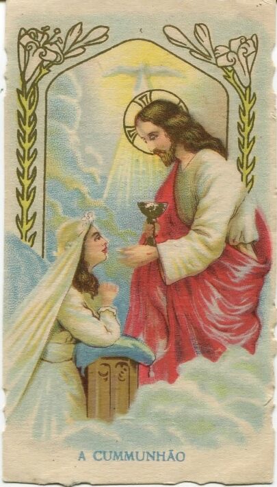Santinho – Lembrança da Comunhão Pascoal – Repositório digital do Museu ...